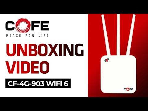COFE CF-4G-903 WiFi 6 Router Unboxing & Review, 4G SIM Router, Speed UPTO 300 Mbps, All SIM Support