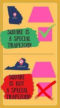 Why are trapezoids defined differently around the world? #maths #history #mathshorts #education