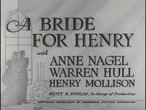 A Bride for Henry (1937) [Comedy]