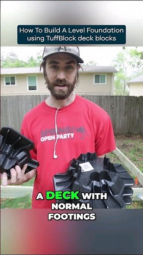 Using TuffBlocks to create a level floating foundation for a shed or outdoor office. #diy #backyard