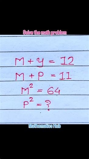 2.6K views · 40 reactions | Solve the math problem #mathproblem #viralreels #maths #viral #solve | Mathematics Hub | Facebook