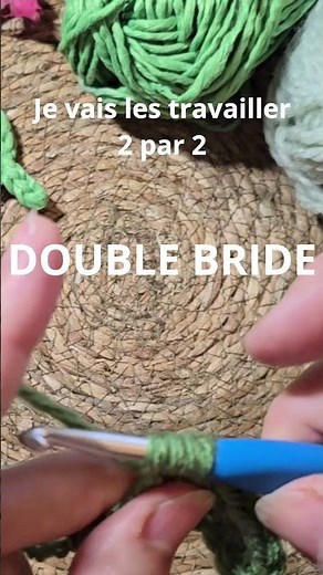 8-TUTO CROCHET (DROITIER) : La Double Bride (DB/tr)