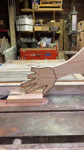 My new push stick #pushstick #woodworking #woodwork #carpentry