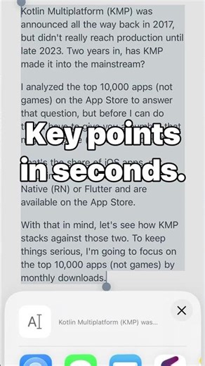 Turn anything into key points in seconds. #productivity #studytips #summary