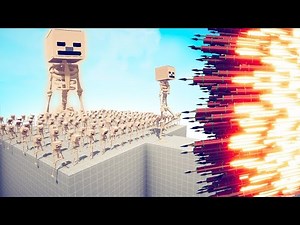 100x MINECRAFT SKELETON + 1x GIANT vs EVERY GOD - TABS | Totally Accurate Battle Simulator 2025