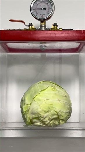 What happens if a cabbage is in a vacuum?
