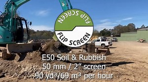 1.3K views | An E50 Flipscreen screening bucket, screening out soil from mixed soil and rubbish. It's a 50mm/2" screen, screening 90 cubic yards or 69 cubic meters per hour. Learn more: https://www.flipscreen.net/excavator-12-17t/ Credit: Flipscreen #EandCmedia #PileBuck #construction #crushers #machinery | Equipment & Contracting | Facebook