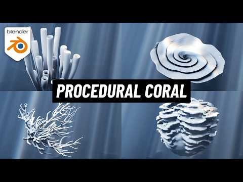 NEW: Procedural Coral for Blender!