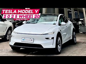 All new ( 2025 ) Tesla Model Y Range EV - Modern SUV! White Color