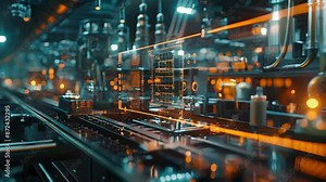 A secure manufacturing facility protected by advanced 5Gpowered surveillance and monitoring systems that can detect and respond to potential risks or malfunctions.