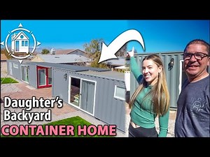 Parents buy 2 CONTAINER HOMES for teen daughters to live in backyard