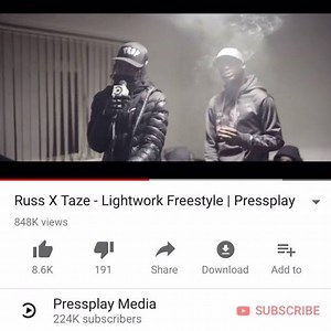 Russ x Taze - LIGHTWORK FREESTYLE | Lets get this one to a million @russsplashdaddy @tazeagain | Pressplay