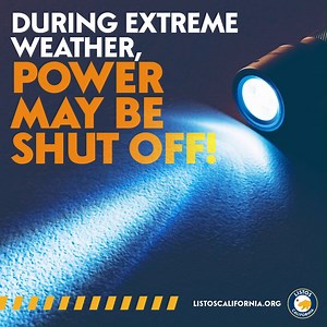 During times of extreme weather this summer, power may be shut off. If there’s an anticipated power outage, prepare by charging portable devices like your cell phone. For more tips on how to prepare for power outages and wildfires, visit listoscalifornia.org #ListosCalifornia | California Governor's Office of Emergency Services