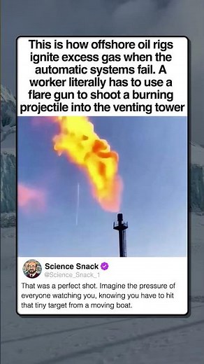 SHOOTING A FLARE TO START FIRE