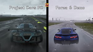Project CARS versus Forza Motorsport 6 Demo - Graphics & Rain Comparison Video