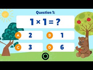 Multiplication Table Quiz Game: Learn & Play with the 1 Times Table! 🚀