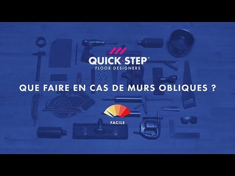 Pose d'un sol stratifié dans une pièce dont les murs ne sont pas droits | Tutoriel Quick-Step