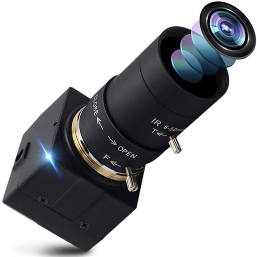 ELP 4K Ultra HD usb camera with 5-50mm varifocal zoom lens