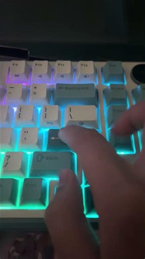 Pressing enter on a keyboard