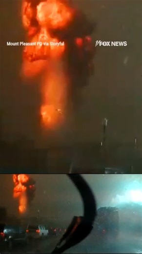 WATCH: Mount Pleasant Police Department dashcam footage captures the dramatic moment lightning strikes a transformer in Mount Pleasant, South Carolina — triggering a massive explosion and causing power lines to blow out at the same time, startling nearby drivers. | Fox News