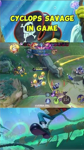 cyclops skin Spongebob savage #mobilelegends #shortvideo #shorts