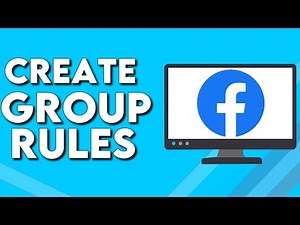 How To Set Up And Create Group Rules on Facebook PC