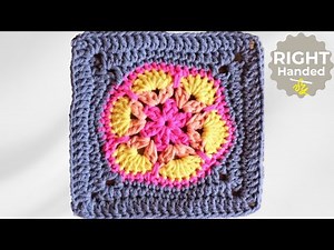 Create a Gorgeous African Flower Granny Square with Simple Steps