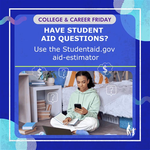 Juniors, to get a better idea of how much financial aid you may be awarded, fill out the Federal Student Aid Estimator which can help you understand your options for college and career schools. You’ll get an early estimate of the amount your family will be responsible for and get a quick check on eligibility. https://bit.ly/3uUa7LM | Federal Way Public Schools