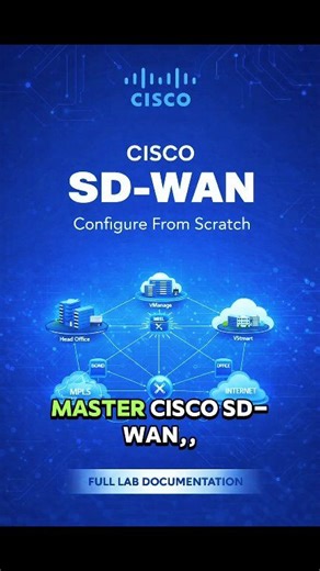 Master Cisco SD-WAN — From Zero to Advanced Configuration! Download PDF from the first comment👇 #networkingwithisrar #SDWAN #Cisco #Networking #CCNP #NetworkEngineer #MPLS #NetworkSecurity #CyberSecurity #SystemAdmin #ITCareer | Networking with Israr