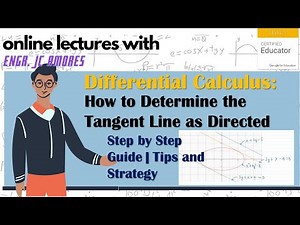 How to Determine the Tangent Line as Directed | Step by Step Guide | Tips and Strategy