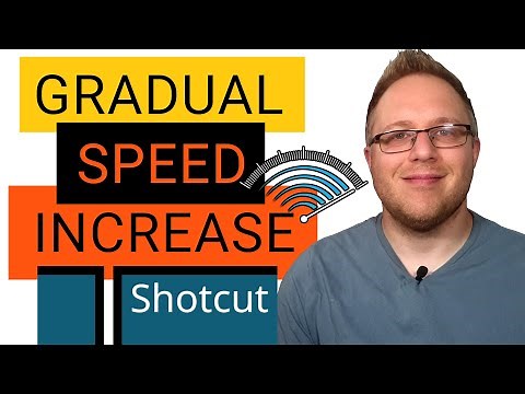 Shotcut Gradual Speed Increase Effect - Time Remap Filter