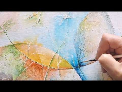 Beautiful, Effective Textured Abstract/ Impressionist Acrylic Painting. Easy Steps to Create Yours❤️