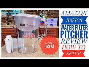 Review Amazon Basics 10 Cup Water Filter Pitcher How To Clean & Setup