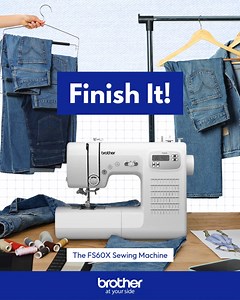 The FS60X Sewing Machine is designed for both beginners and experienced sewists! 🪡 Built tough, it can tackle your denim dreams and heavy-duty stitching without breaking a sweat (or a needle). 😎 Made with 60 built-in stitches, a user-friendly design, and a sturdy metal frame, the FS60X is ready to turn your ideas into reality. Sew it with Brother at your side! 💙 #Brother #BrotherPH #BrotherAtYourSide #BrotherSewingMachine | Brother Philippines