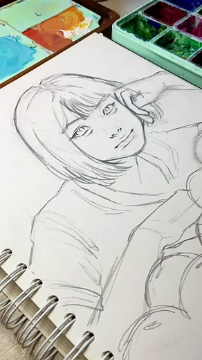 Gouache Painting | Full Process | Triadic Color Palette