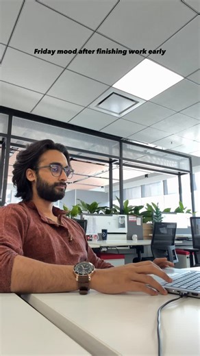 CA Anand Sharma on Instagram: "POV: It’s Friday and productivity left the chat. [corporate life, friday vibes, office reel, work life balance, 9 to 5, indian corporate, office humor, corporate grind, friday feeling, desk life, corporate memes, working professionals, excel life, audit life, office culture, weekend mood, corporate reels, relatable office, trial reel]"