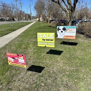 10-pack Custom Coroplast Signs – 24"x18" (single or Double-sided) - Etsy