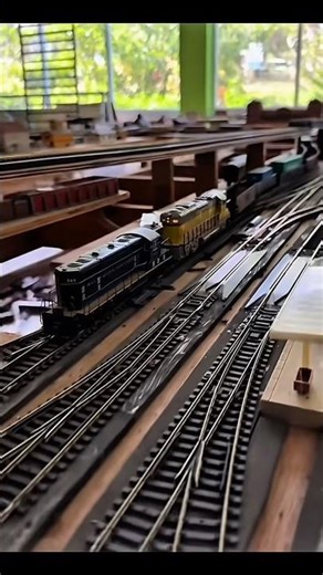 All aboard! 🚂 Watching the freight roll through the yard | Tiny Tracks