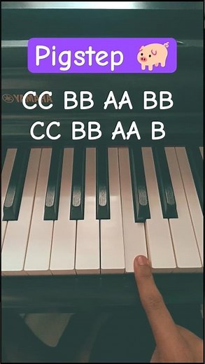 Pig Step (EASY PIANO TUTORIAL)