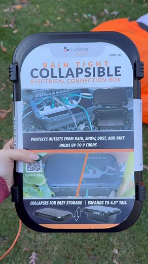 This weatherproof, collapsible electrical connection box from @bynewhouse that you can purchase @homedepot is my new favorite thing for when putting up outdoor decorations. No more worrying now on my end about water getting into my light cords! Make sure you stock up on these! 🔌 🔌 @bynewhouse @stackinfluence #newhouseelectric #newhouseelectricpartner #lights #outdoorlights #electric | hoosieronthemove