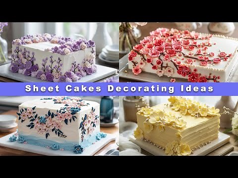 Stunning Floral & Vintage Sheet Cake Ideas | Unique and Beautiful Cake Designs | cake | Vintage cake