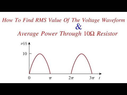 How To Find RMS value || Voltage Waveform || Average Power || Circuit Analysis Solved Problem