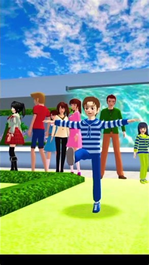 Chicken Wings Song Dance with Ghost 😂👻 | Sakura School Simulator Funny Dance#sakuraschoolsimulator