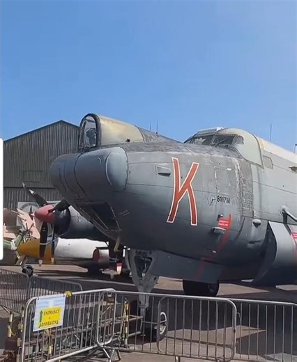 Retired #militaryaircraft Avro Shackleton spotted at a uk #airbase #royalairforce #militaryaviation