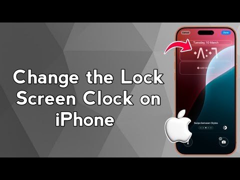 Change the Lock Screen Clock on iPhone (Font, Color & Size)
