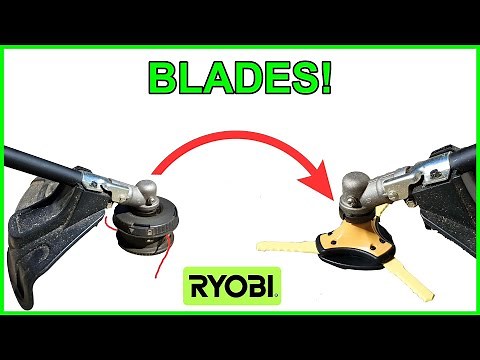 BLADES! Convert RYOBI string trimmer to BLADES!