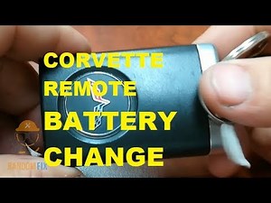 ▶️Chevrolet Corvette C6 Remote SMART KEY Fob Battery Change 2005 2006 2007 2008 2009 2010 2011 2012