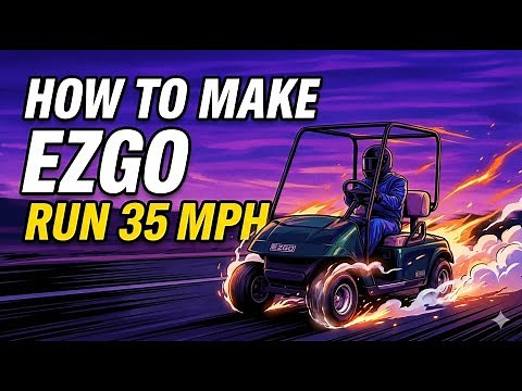 How To Make EZGO Run 35 MPH Navitas 5KW AC Conversion on EZGO TXT Golf Cart Plum Quick