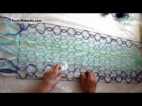 You Won't Believe What This Wet Felted Pencil Roving Scarf Looks Like AFTER It's Felted!