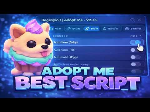 [ WEEK 4🧁] ADOPT ME AUTO FARM SCRIPT | AUTO FARM CASH | AUTO GROW EGGS & PETS🧁CANDY EVENT! WEEK 4🧁